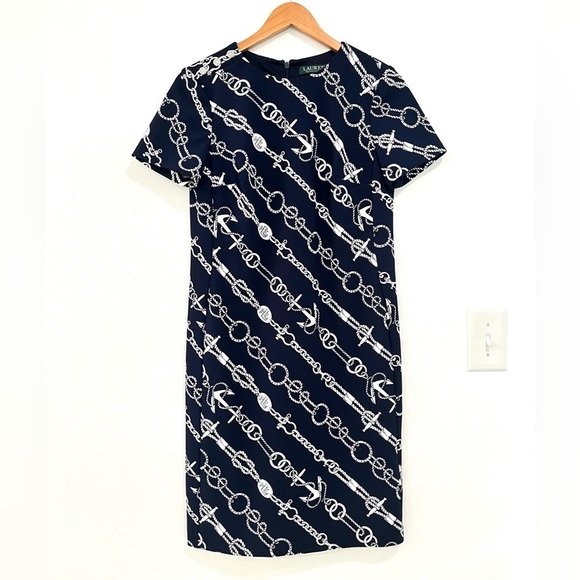 Lauren Ralph Lauren | Dresses | Lauren Ralph Lauren Navy White Anchor ...